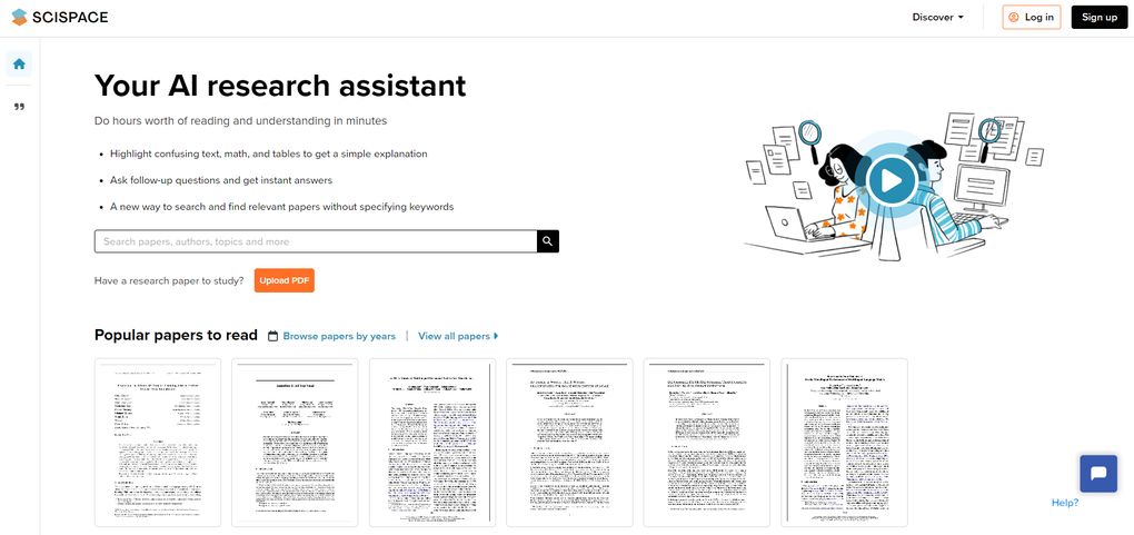 SciSpace AI para Asistente de escritura con IA: evaluación, características y casos de uso